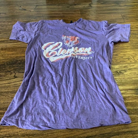 Tultex | Tops | Purple Clemson Shirt | Poshmark